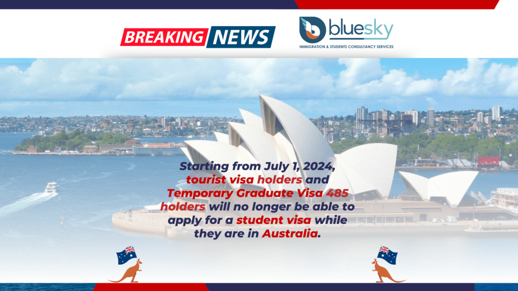 No More Switching from Visitor/Graduate to Student Visas On Shore